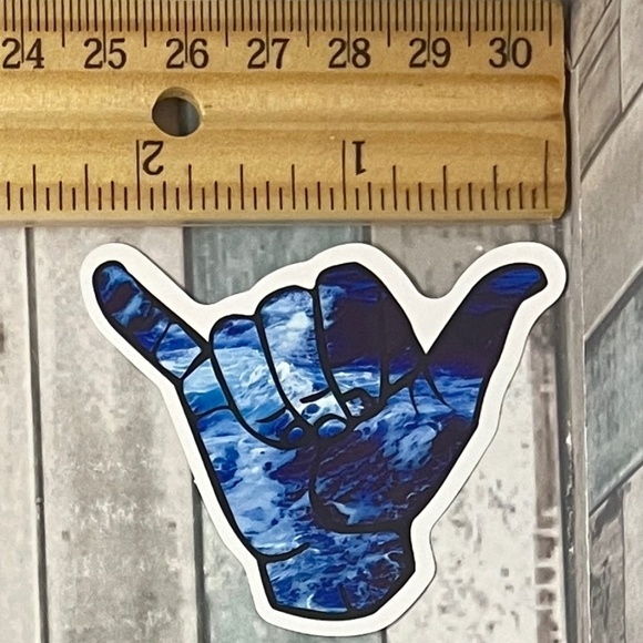 Office | 110 Shaka Brah Hawaiian Culture Surfing Reusable Vinyl Sticker ...